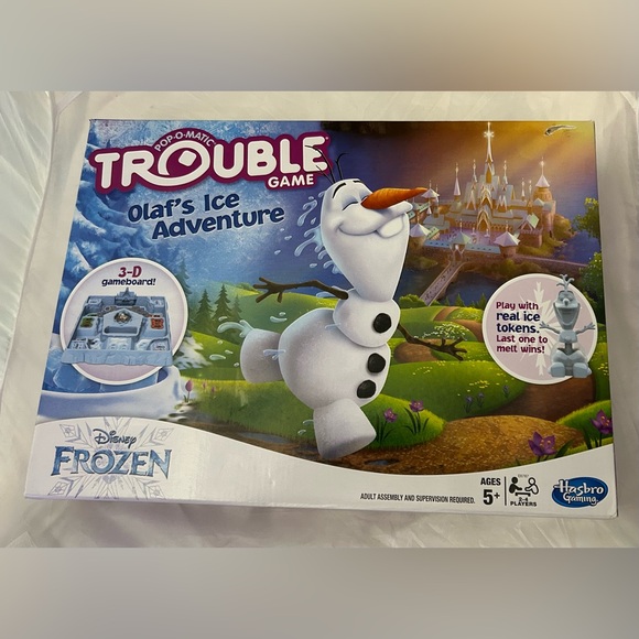 Disney | Toys | Disney Frozen Olaf Trouble Game White And Blue | Poshmark